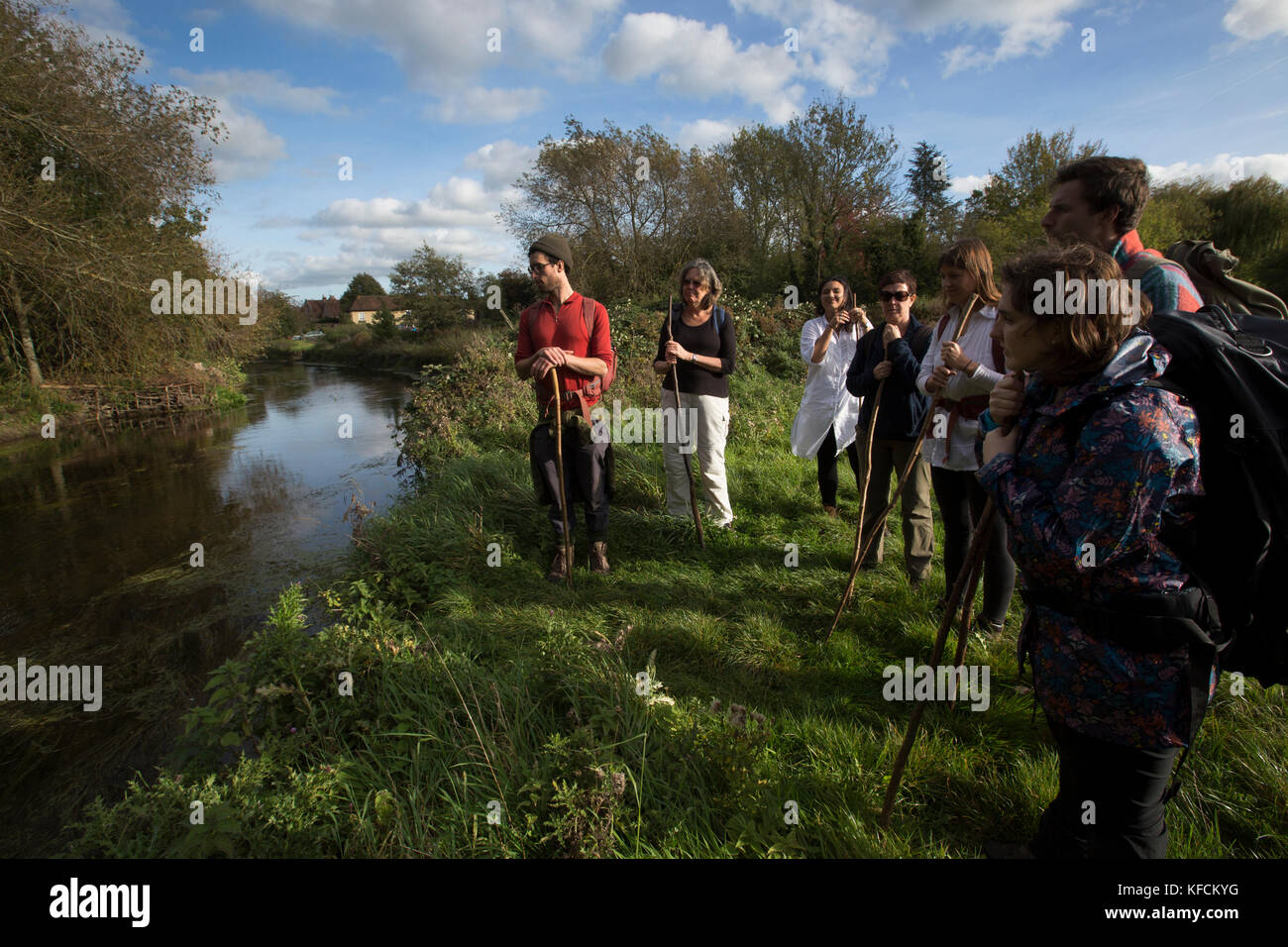 Pilgrimage to Canterbury, part of the Old Walk 220-mile pilgrims' route ...