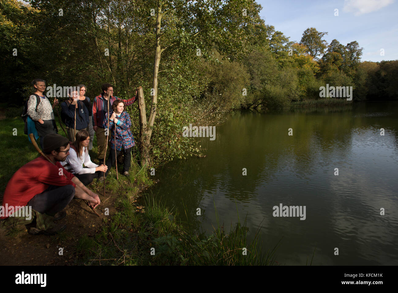 Pilgrimage to Canterbury, part of the Old Walk 220-mile pilgrims' route ...