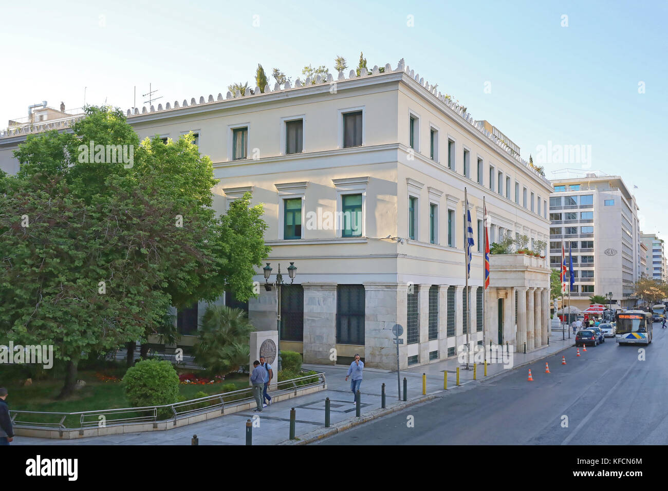 ATHENS, GREECE - MAY 04: City Hall in Athens on MAY 04, 2015. Athens ...