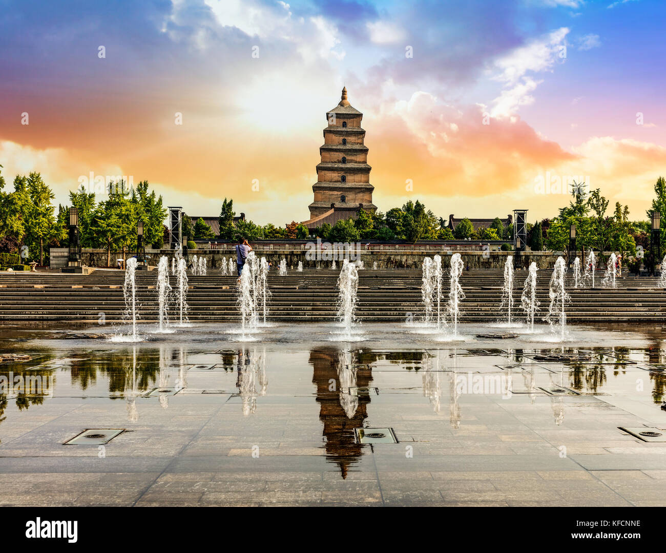Stock Photo - Giant Wild Goose Pagoda, Buddhist pagoda in Xi'an, Shaanxi, China Stock Photo - Alamy