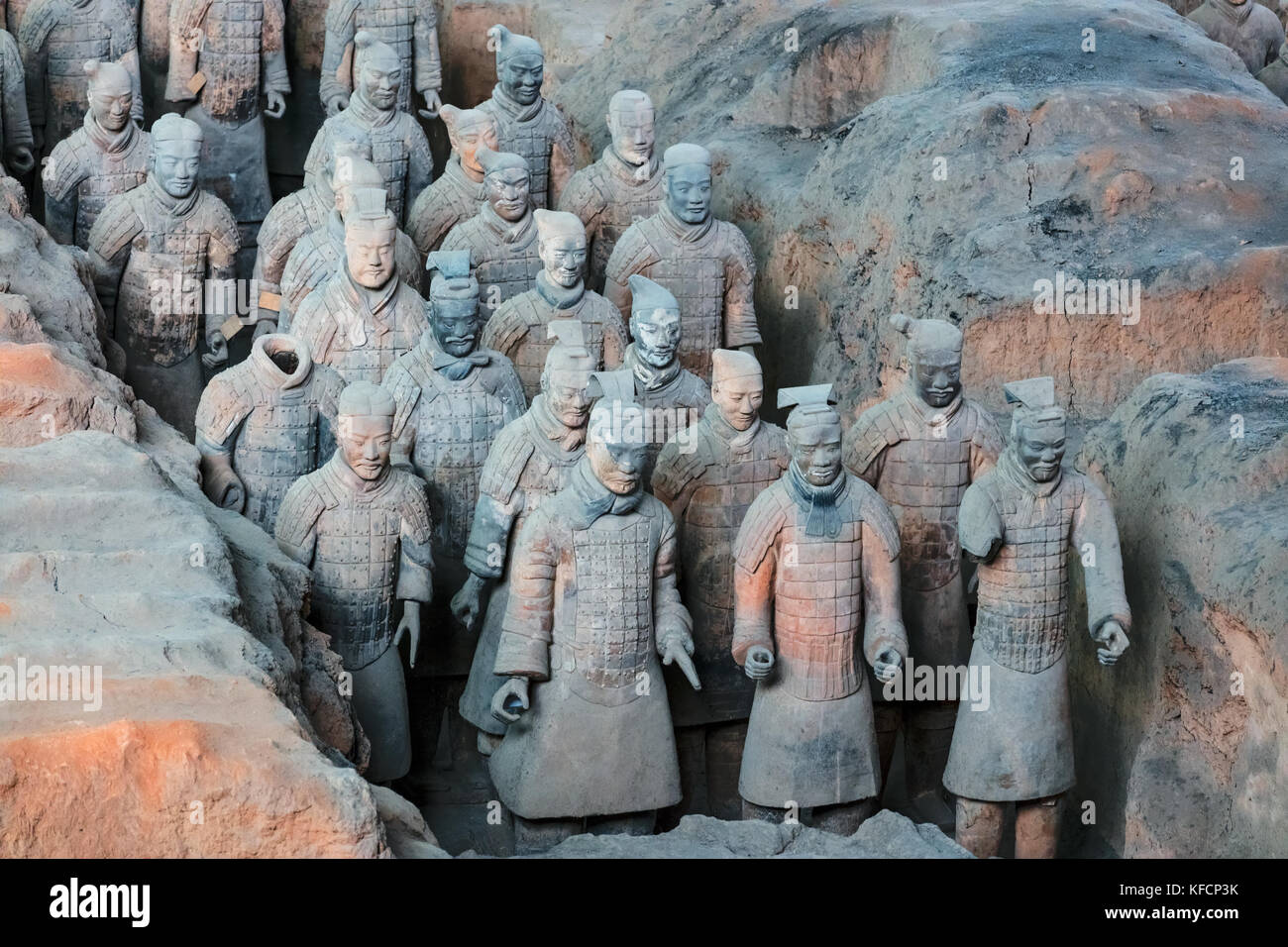 Stock Photo - Terracotta Army, an ancient collection of sculptures ...