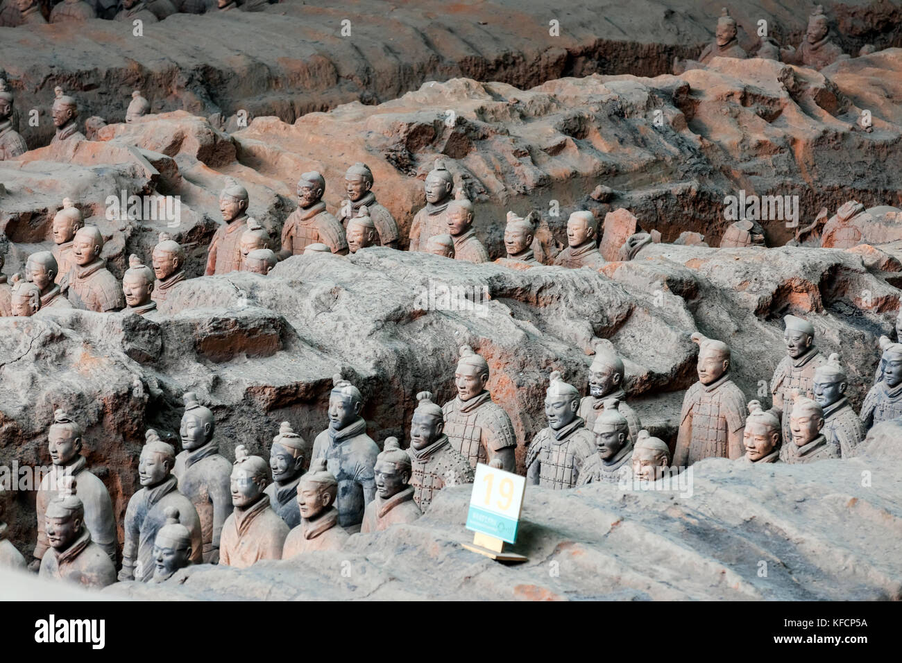 Stock Photo - Terracotta Army, an ancient collection of sculptures ...