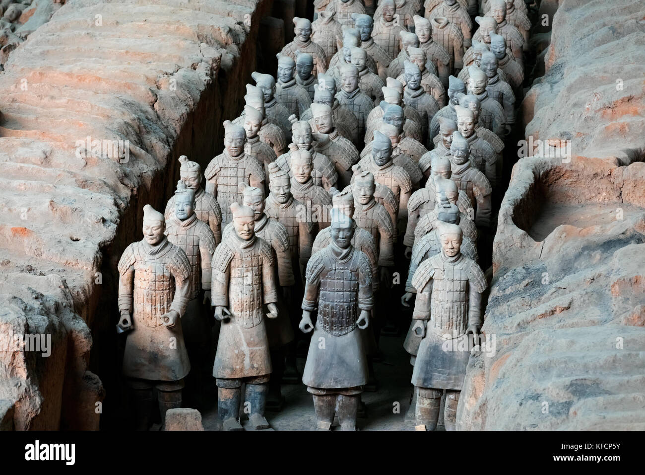 Stock Photo - Terracotta Army, an ancient collection of sculptures ...