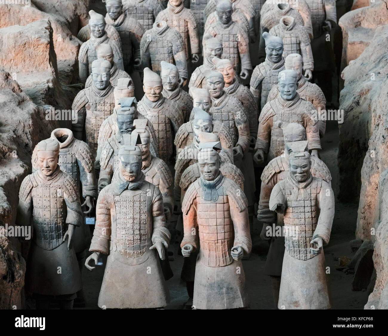 Stock Photo - Terracotta Army, an ancient collection of sculptures ...