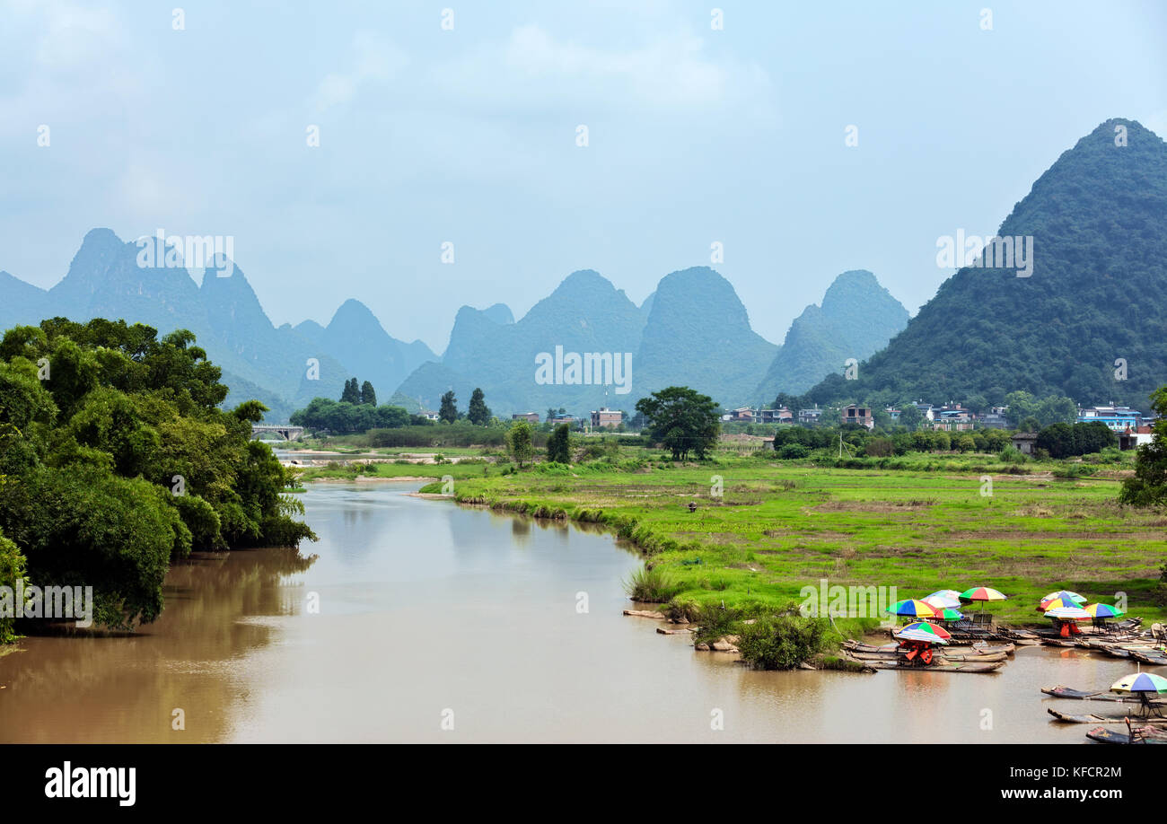 Yulong river, China Stock Photo - Alamy