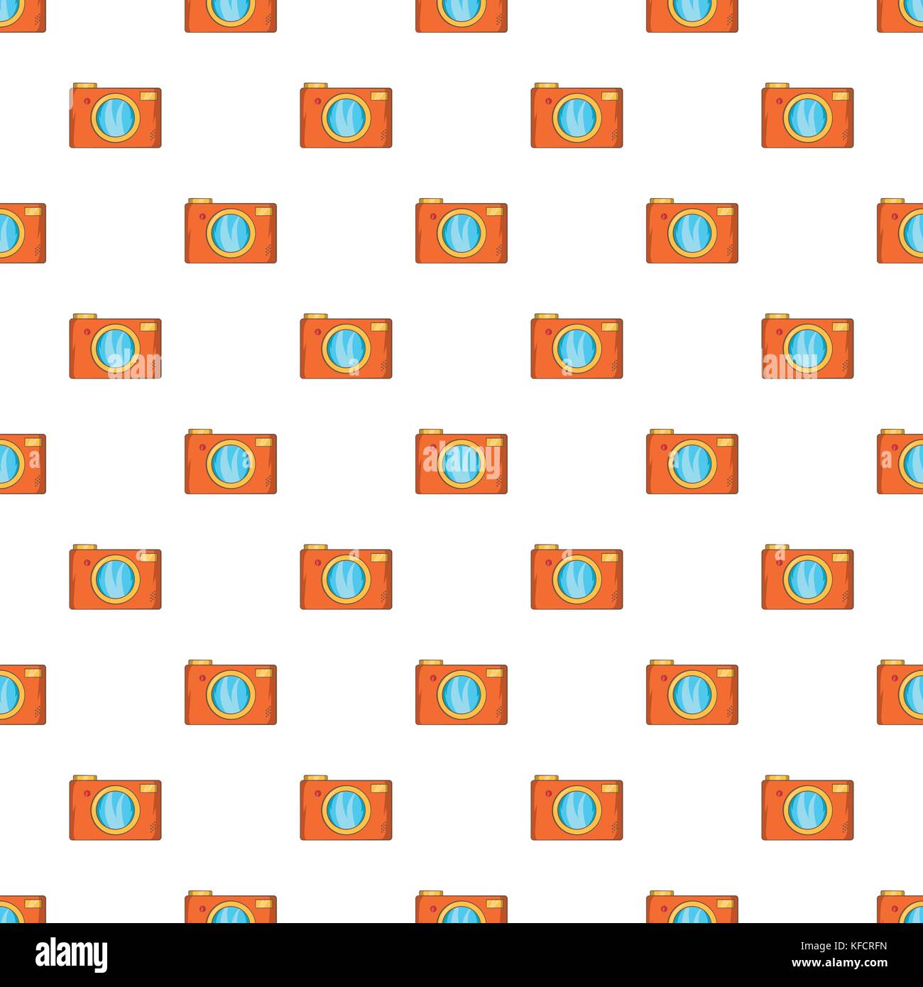 Retro camera pattern, cartoon style Stock Vector Image & Art - Alamy