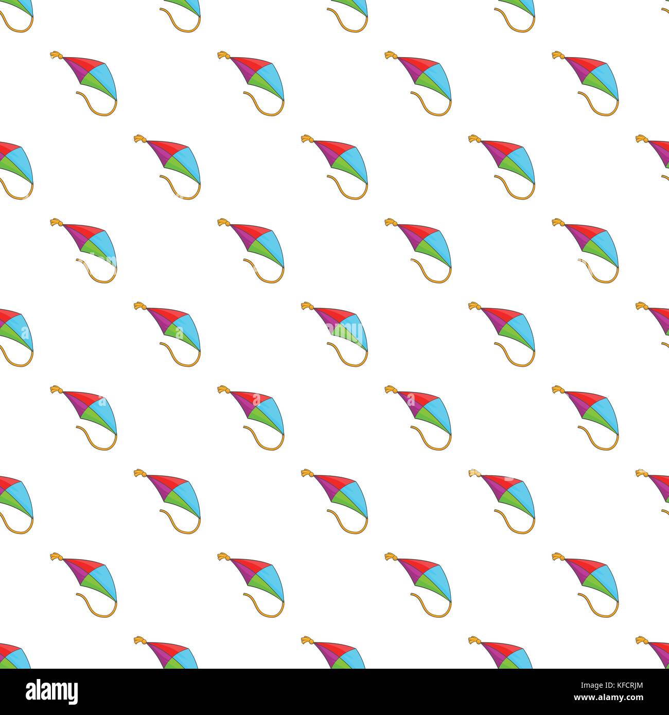 Flying kite pattern, cartoon style Stock Vector Image & Art - Alamy