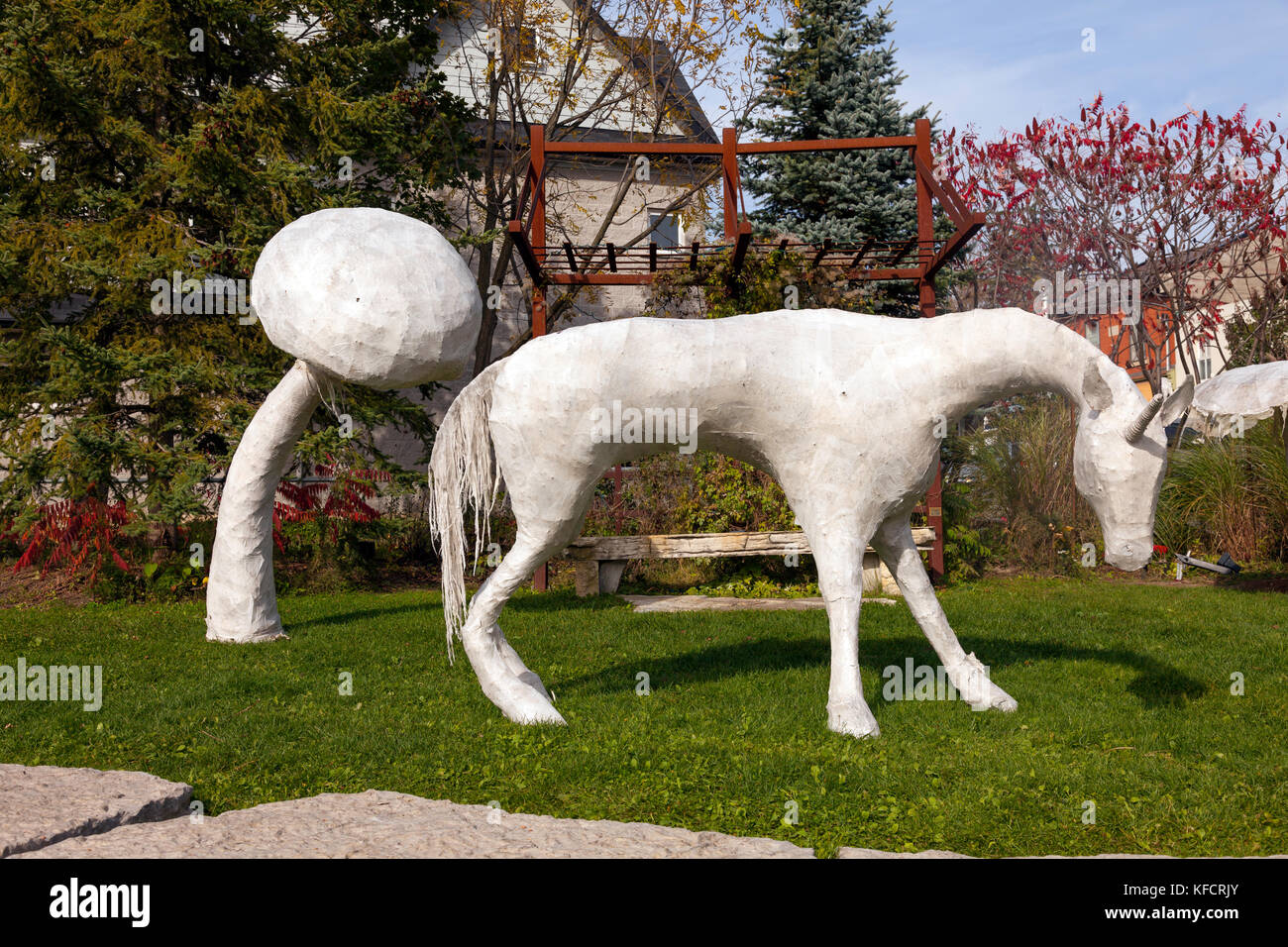 Park Sculptors in Elora Gorge Conservation area in Elora,Ontario,Canada ...