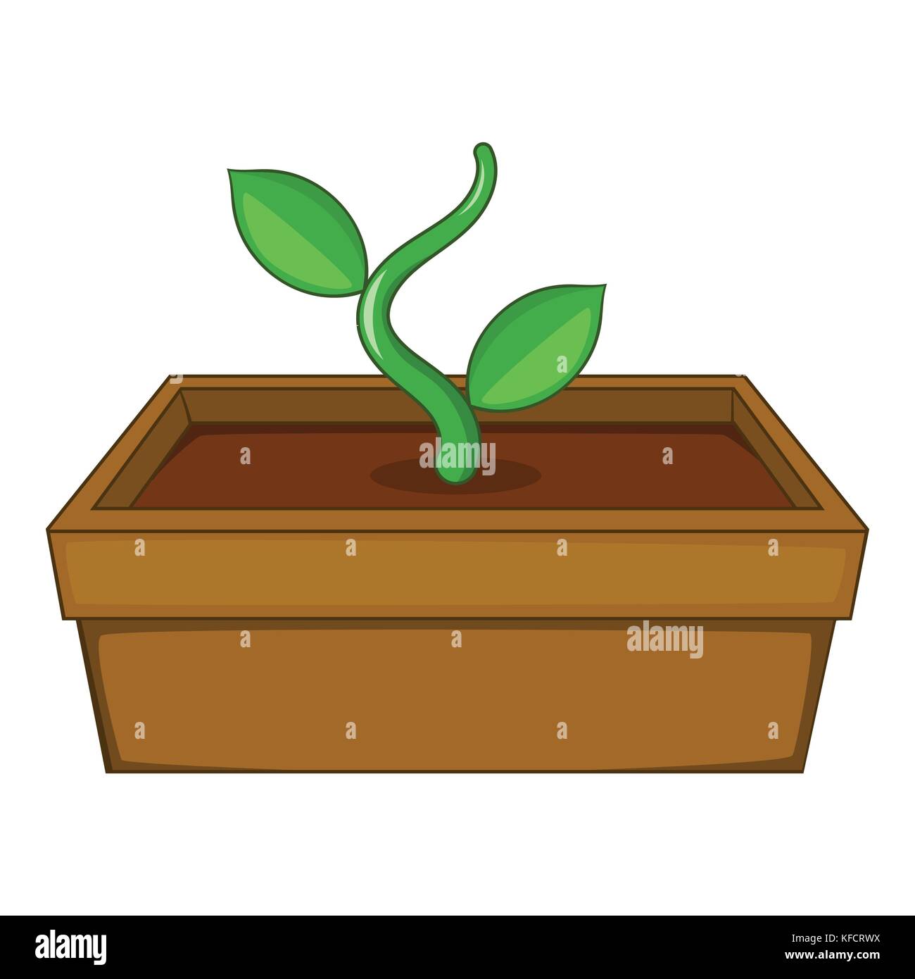 Green sprout icon, cartoon style Stock Vector Image & Art - Alamy