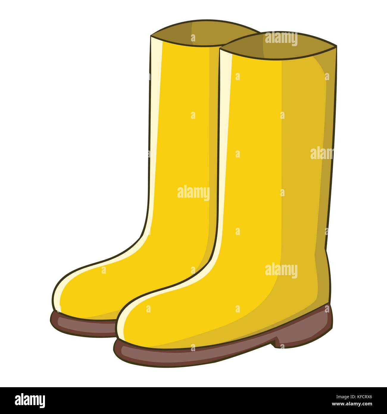 Rubber boots icon, cartoon style Stock Vector Image & Art - Alamy