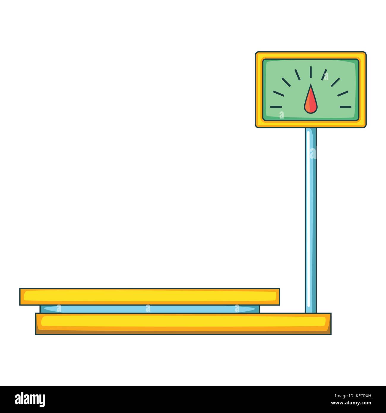 Electronic market scale icon, cartoon style Stock Vector Image & Art ...