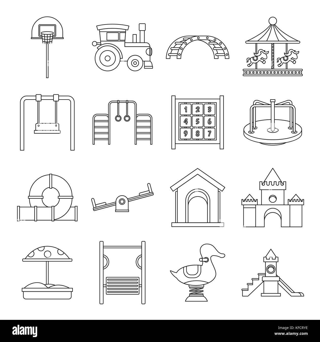 Child playground slide stairs Black and White Stock Photos & Images - Alamy