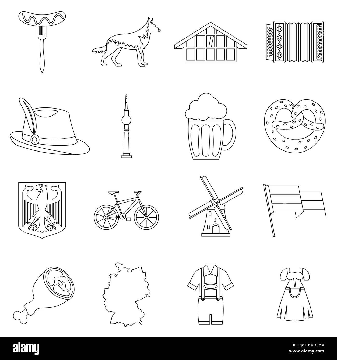 Germany icons set, outline style Stock Vector Image & Art - Alamy Germany icons set, outline style Stock Vector Image & Art - Alamy