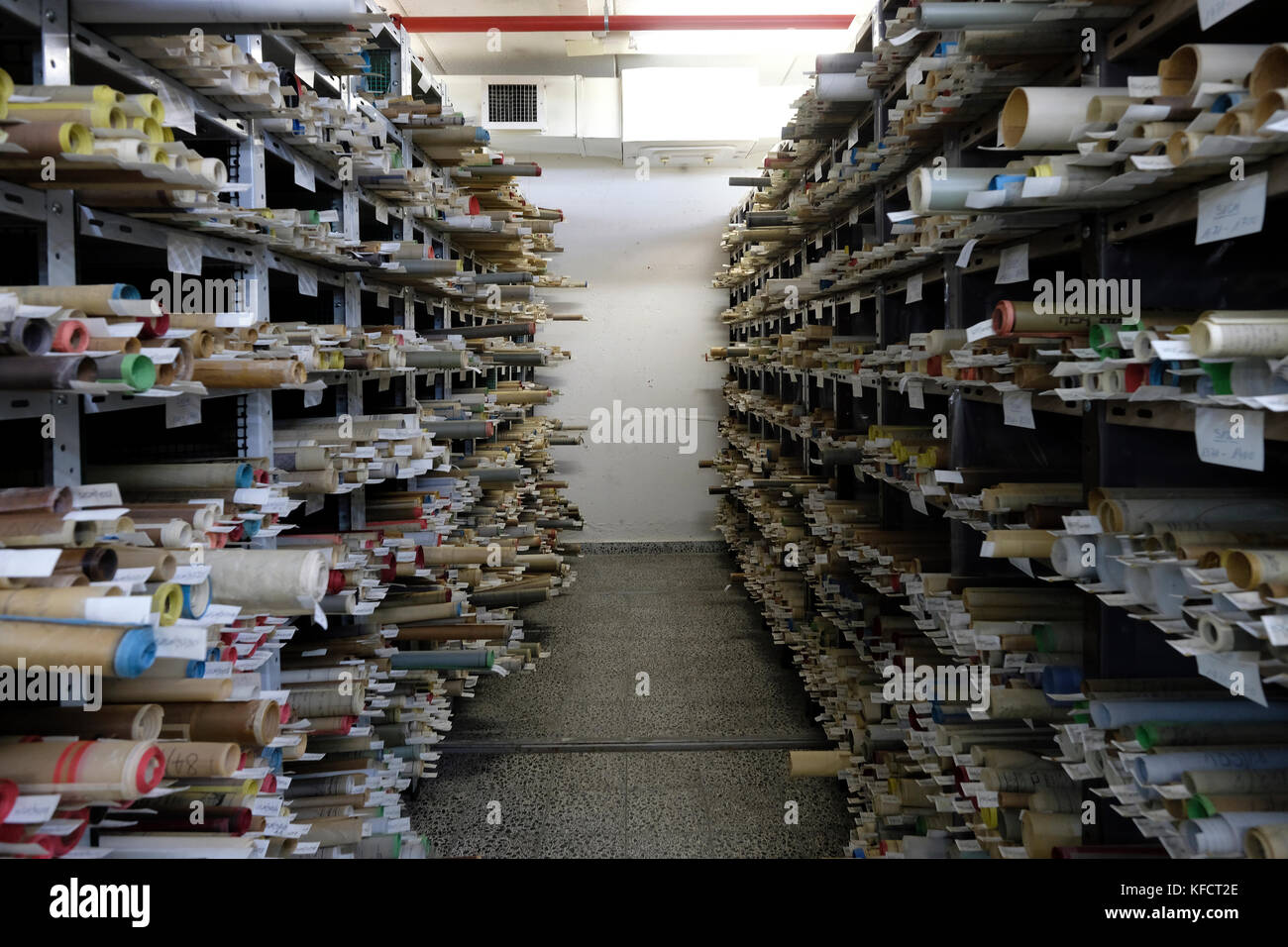 Original maps and plans of the Jewish state in its early years stored ...