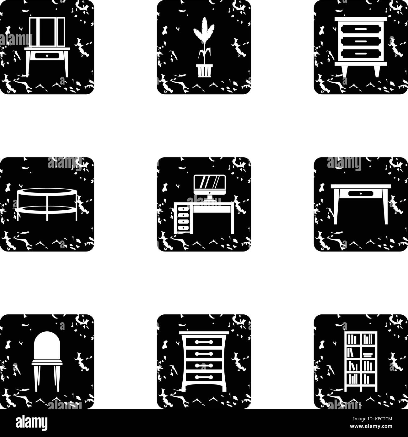 Dressing stool Stock Vector Images - Alamy