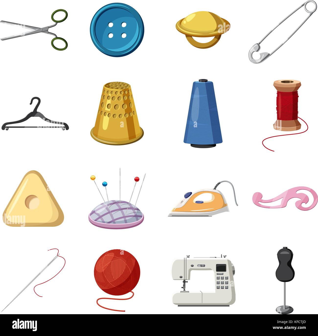 Sewing cloth cartoon icon High Resolution Stock Photography and Images ...