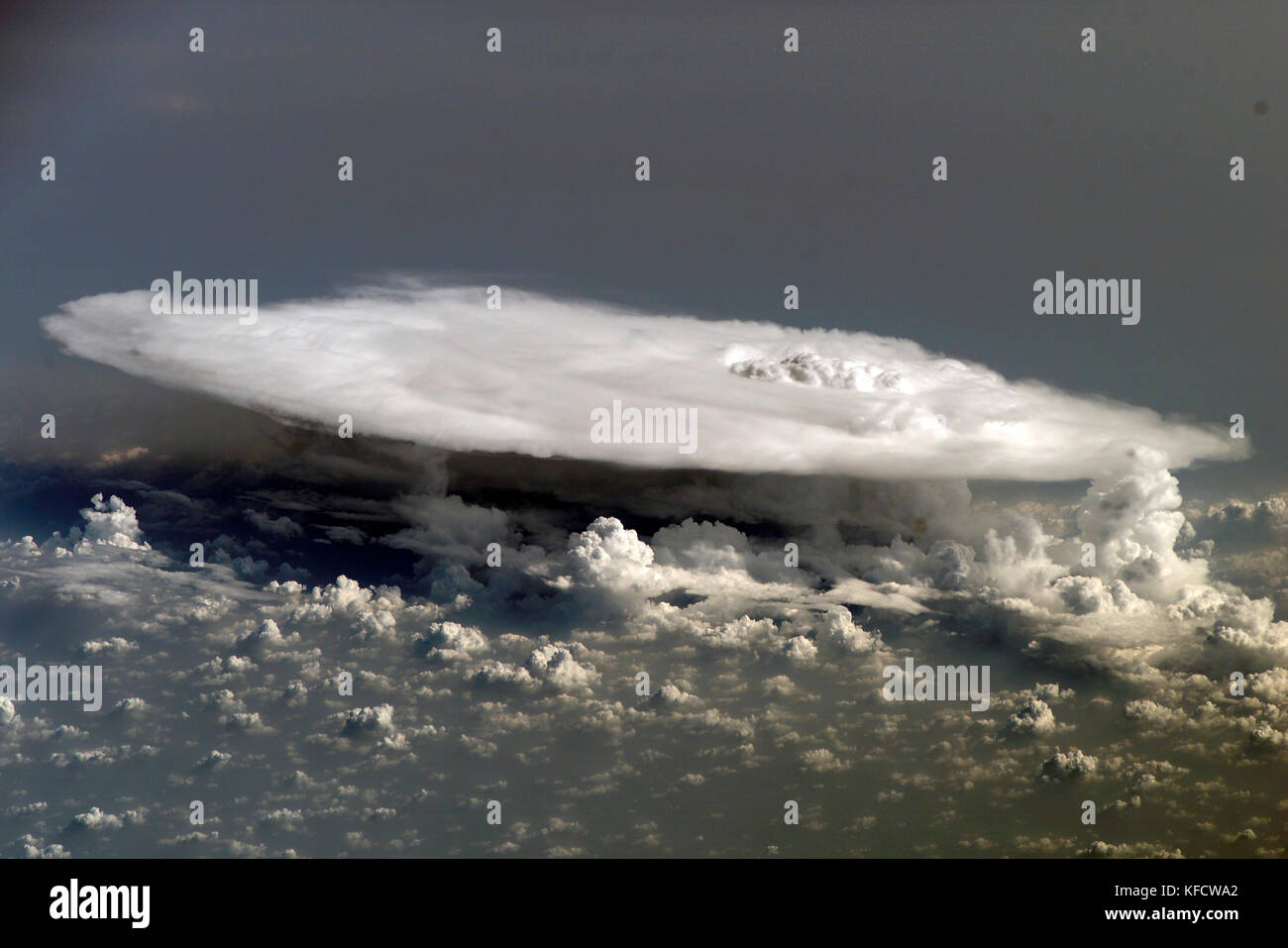 Anvil thunderstorm cloud formation, Africa, Cumulonimbus Cloud over ...