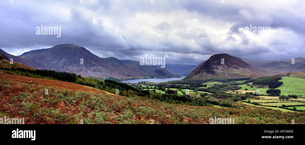 Dark clouds over the Cumbrian Mountains Stock Photo - Alamy