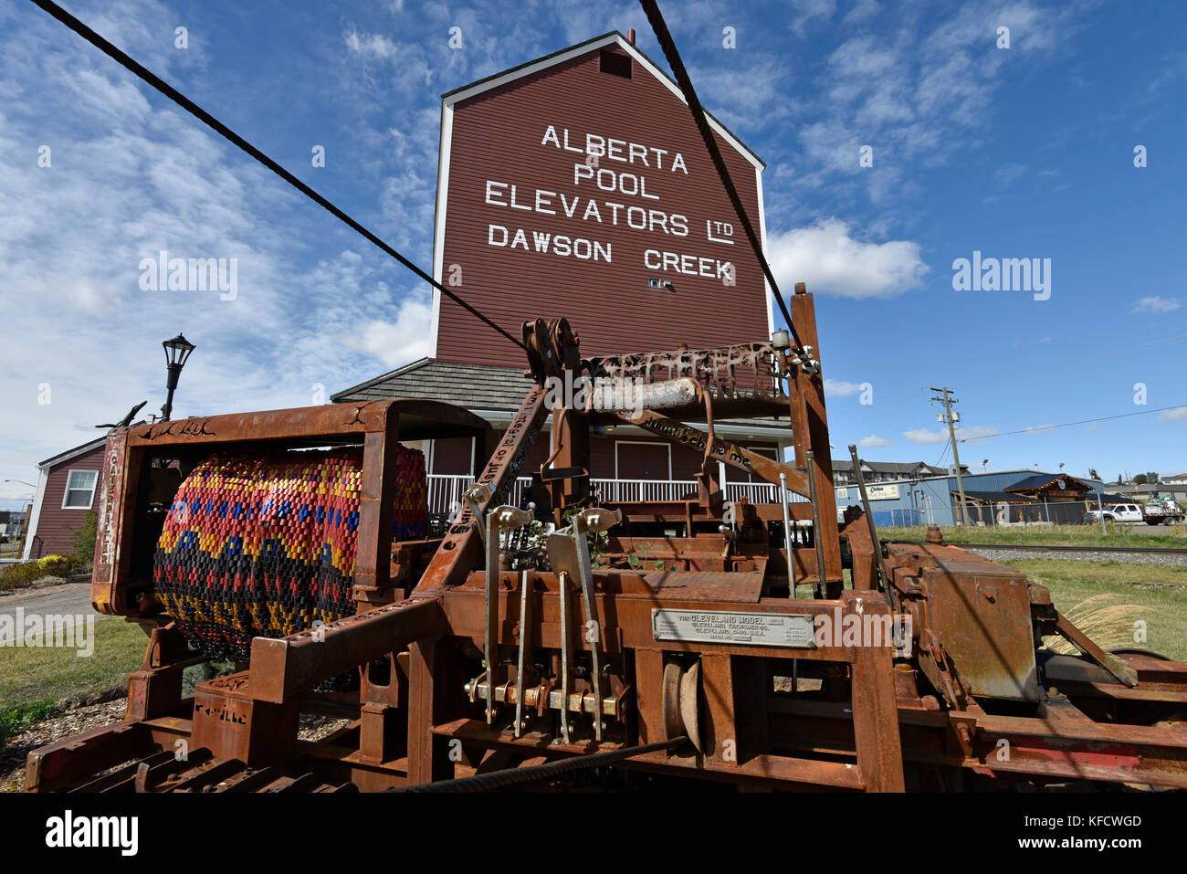 Dawson Creek, Alcan, Alaska Highway, British Columbia, Canada Stock ...