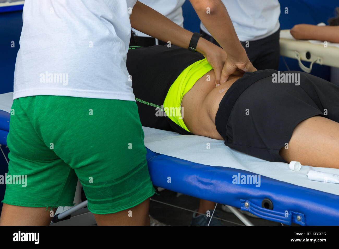 Athlete's Back Massage after Fitness Activity: Wellness and Sport Stock ...