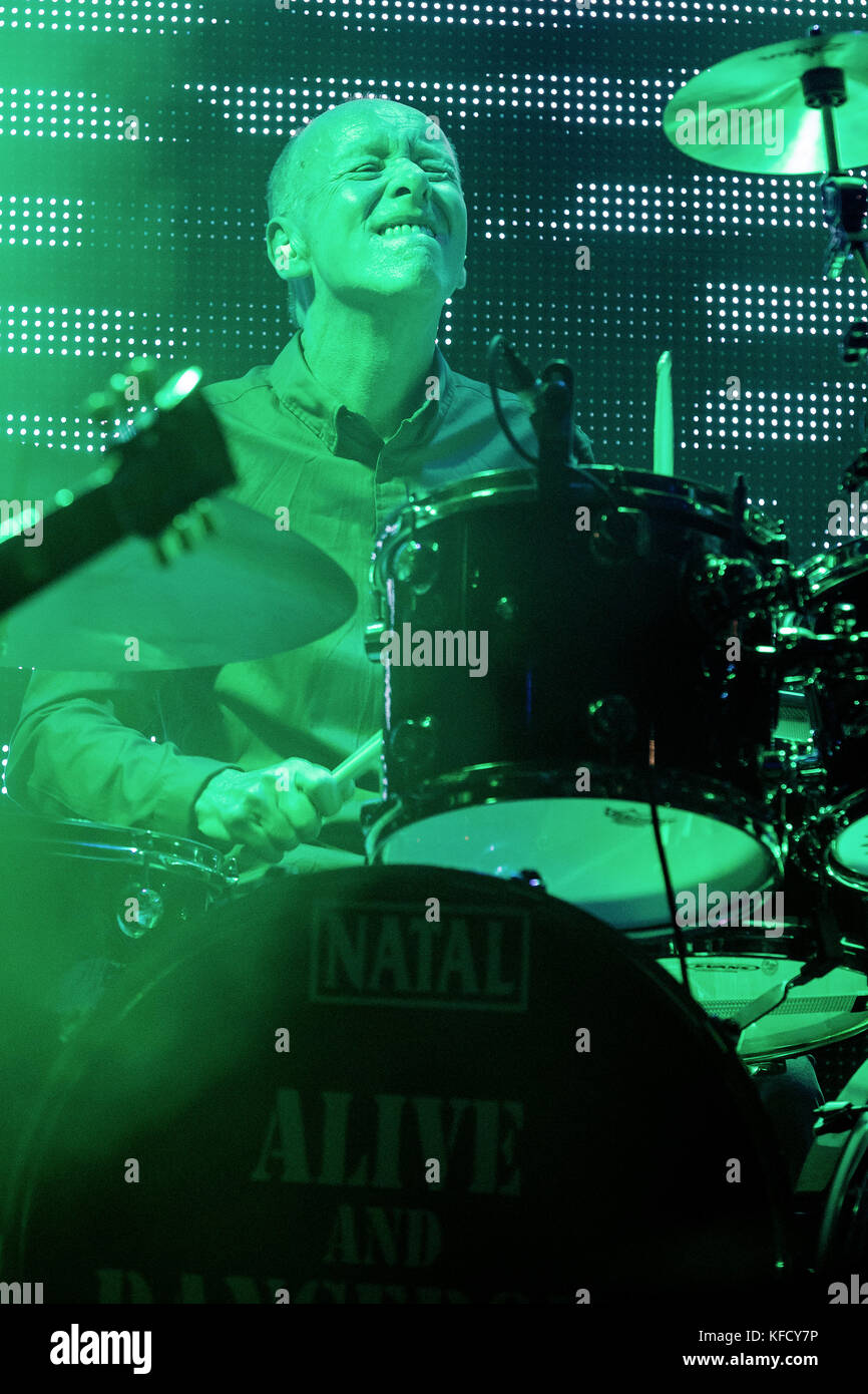 Thin Lizzy drummer Brian Downey performs live with his band Alive And ...