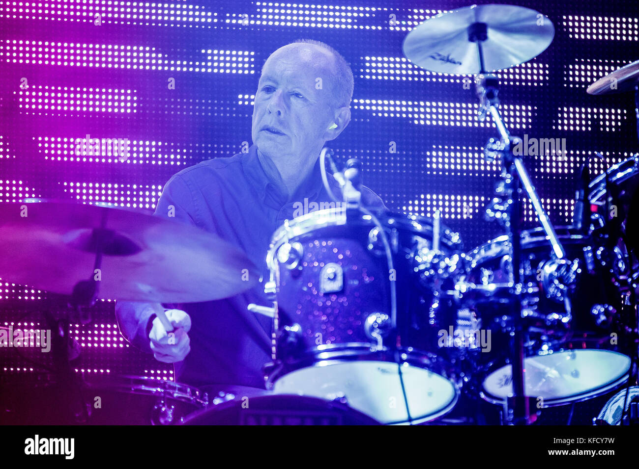 Thin Lizzy drummer Brian Downey performs live with his band Alive And ...