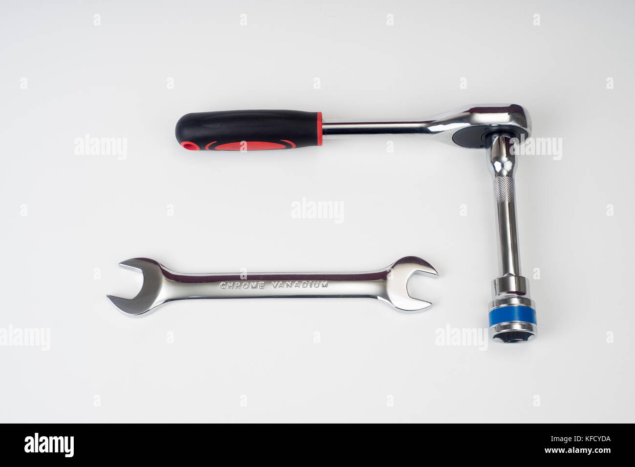 white background on hand tools Stock Photo - Alamy