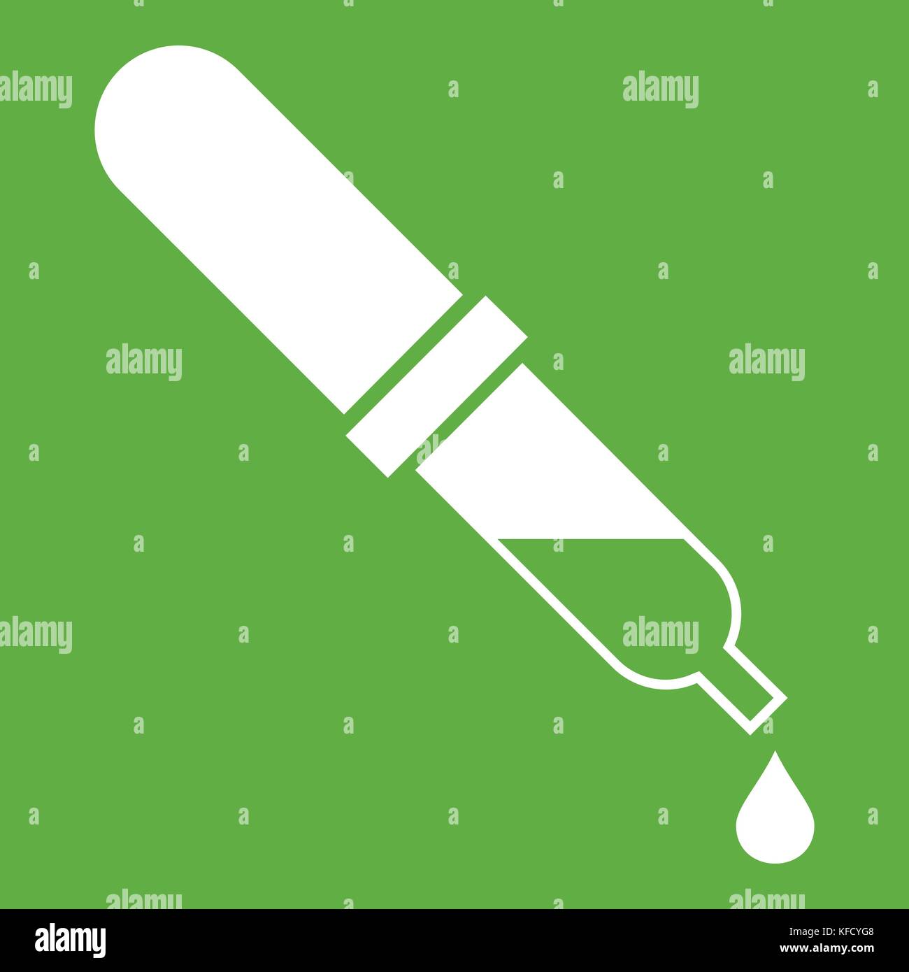 Pipette icon green Stock Vector Image & Art - Alamy
