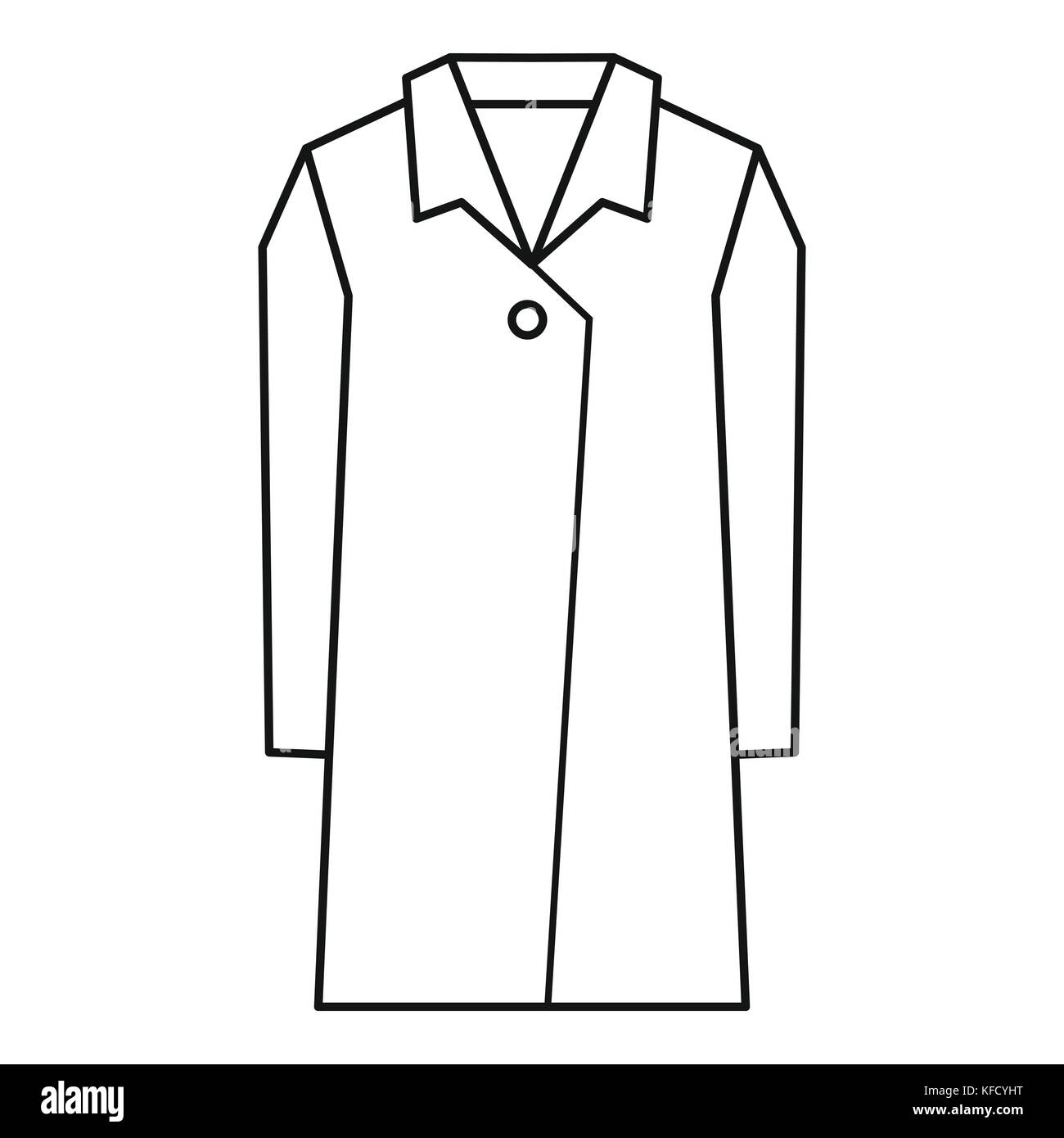 Coat icon, outline style Stock Vector Image & Art - Alamy