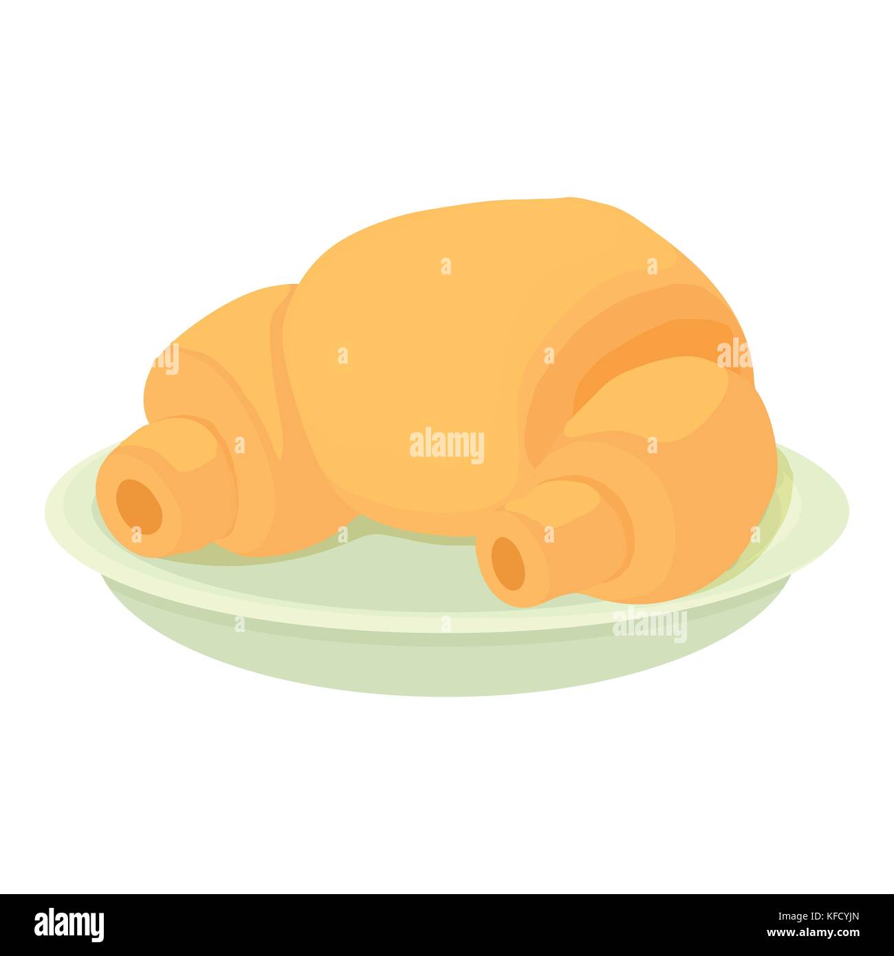 Croissant icon, cartoon style Stock Vector Image & Art - Alamy