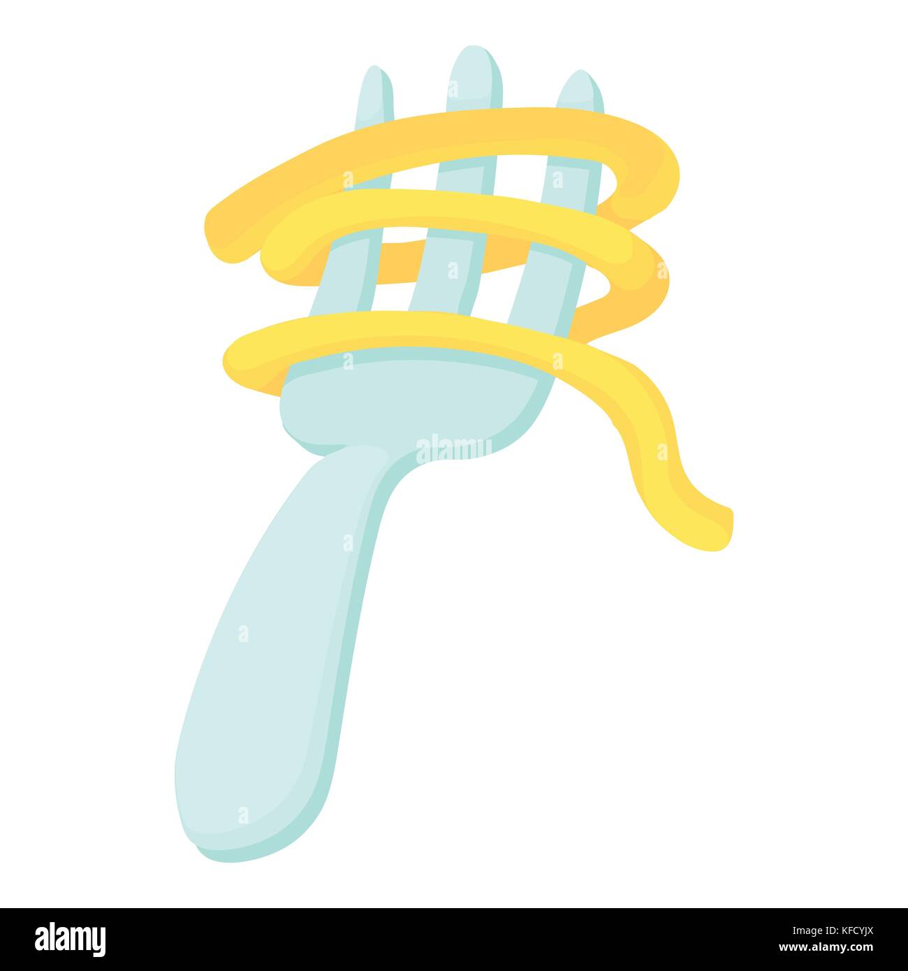 Fork icon, cartoon style Stock Vector Image & Art - Alamy