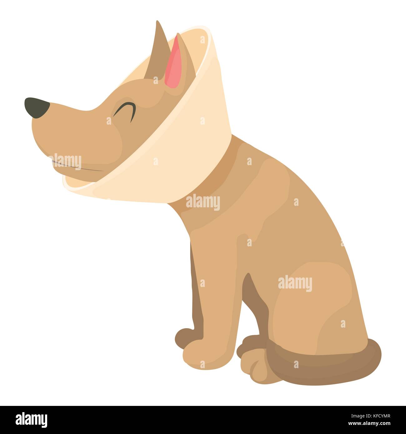 Sick dog icon, cartoon style Stock Vector Image & Art - Alamy