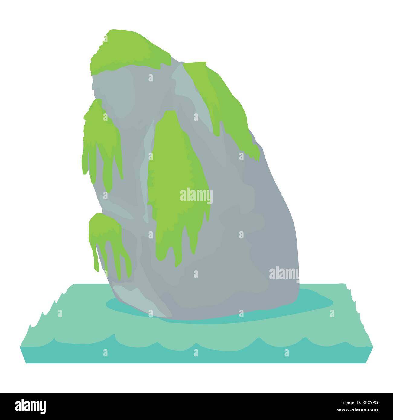 Sea cliff peaks cliff Beet icon, cartoon style Stock Vector Image & Art ...