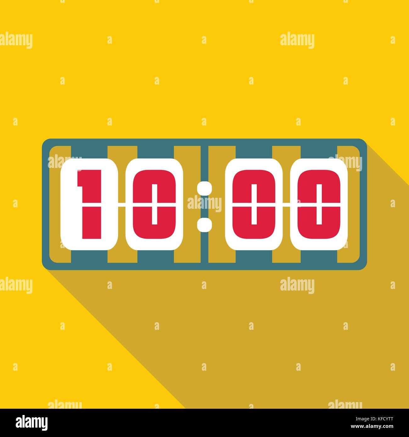 Flat style yellow countdown timer hi-res stock photography and images ...
