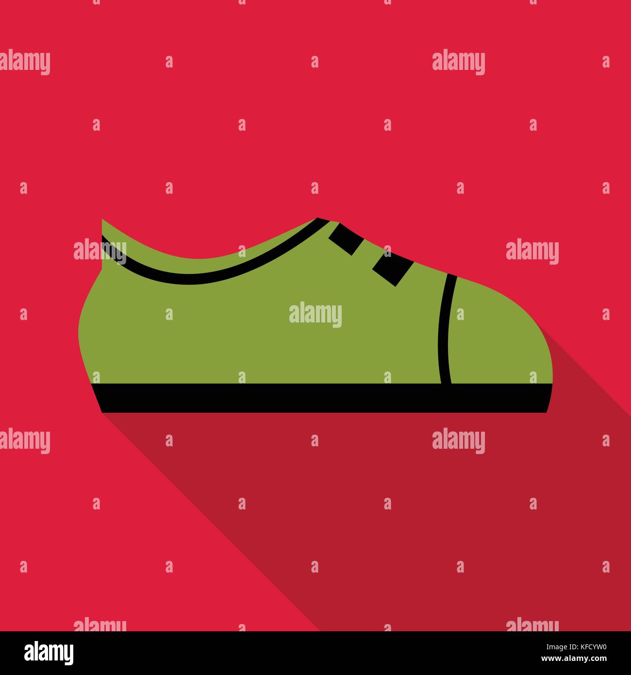 Green boot icon, flat style Stock Vector Image & Art - Alamy