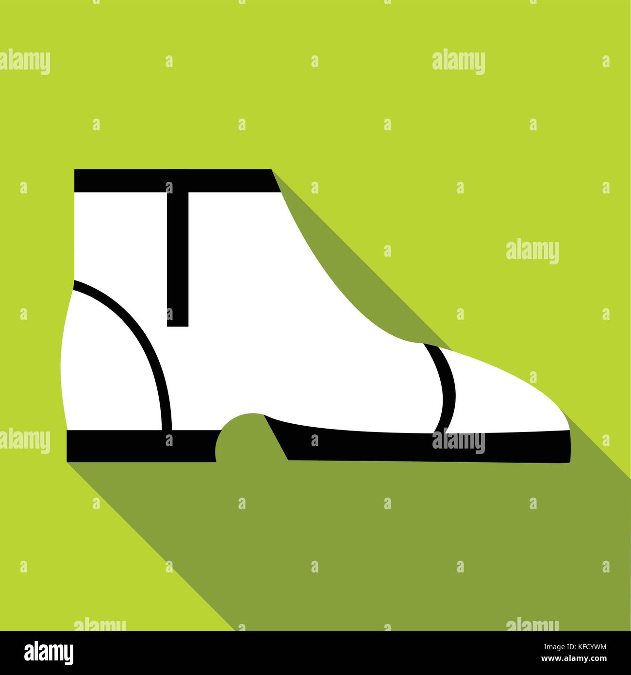 Man boot icon, flat style Stock Vector Image & Art - Alamy