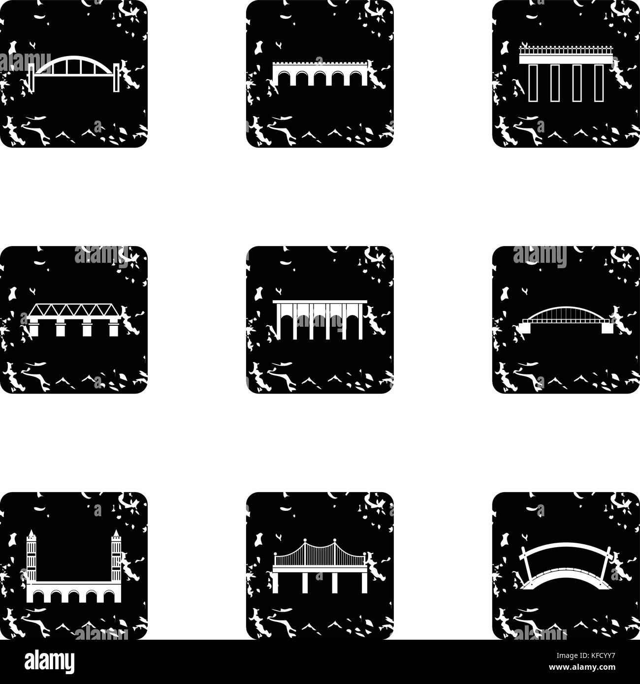 Facility for crossing river icons set Stock Vector Image & Art - Alamy