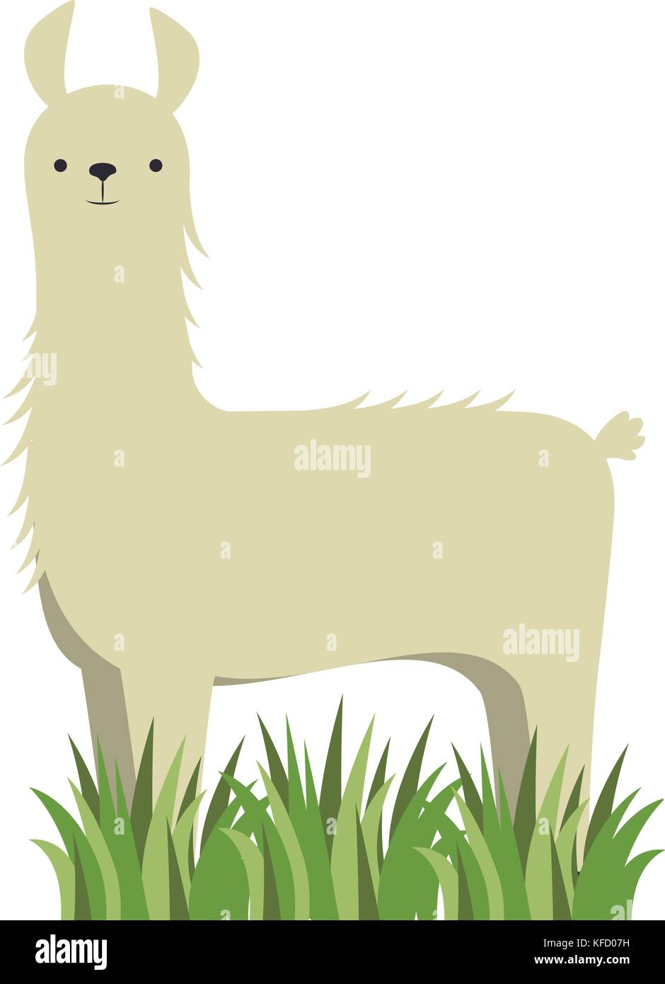 Peruvian llama Stock Vector Images - Alamy