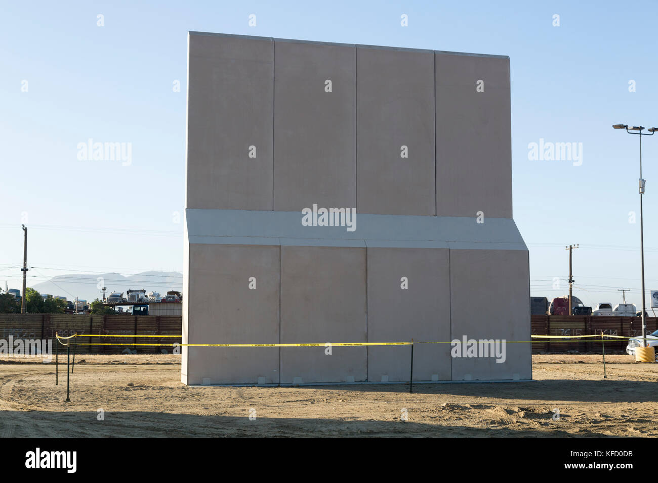 Border Wall Prototypes Stock Photo - Alamy