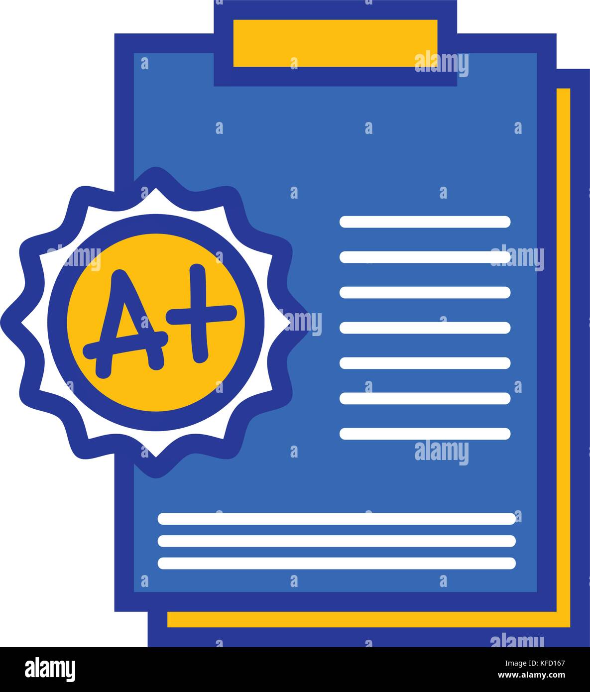 school report education with A plus result Stock Vector Image & Art - Alamy