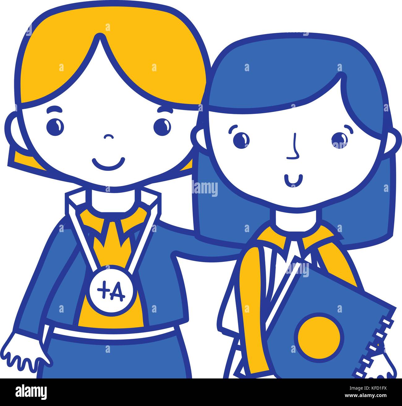 teacher with student to class education lesson Stock Vector Image & Art ...