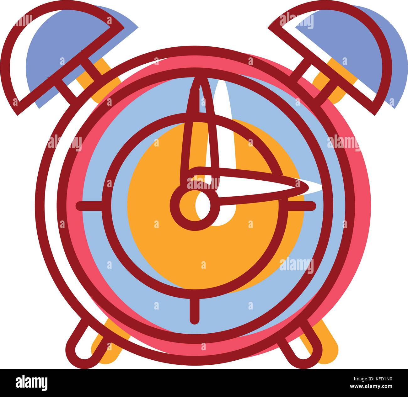 round clock alarm object design Stock Vector Image & Art - Alamy