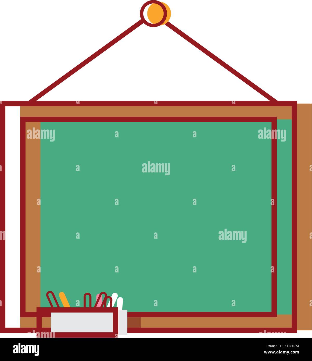 school blackboard with wood frame design Stock Vector Image & Art - Alamy