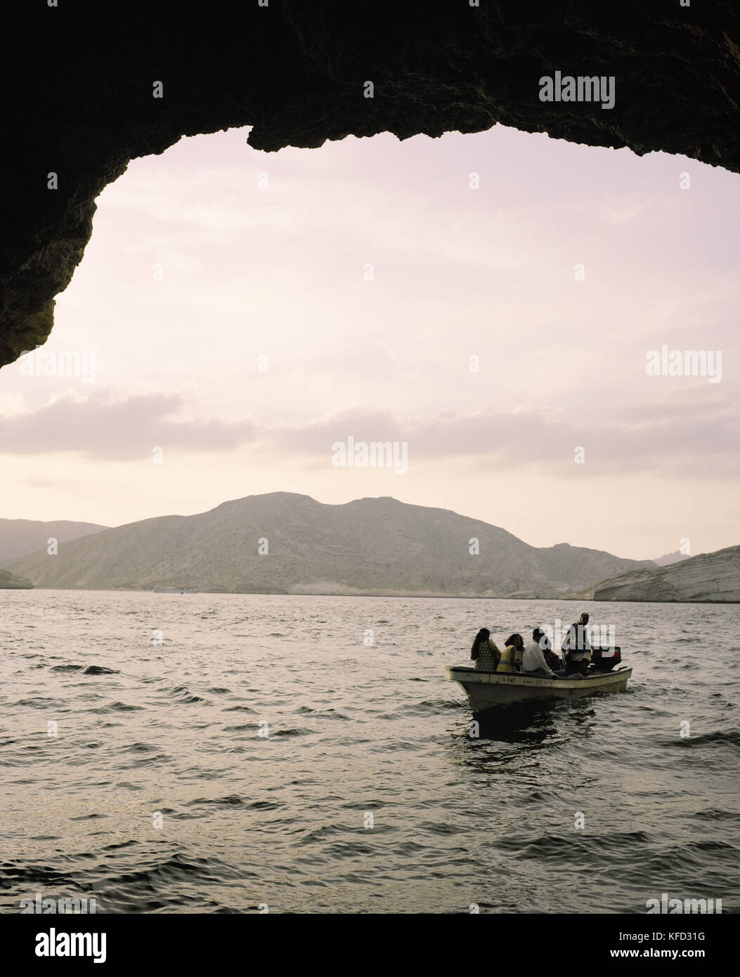 OMAN, Muscat, people traveling in boat on Gulf of Oman Stock Photo - Alamy