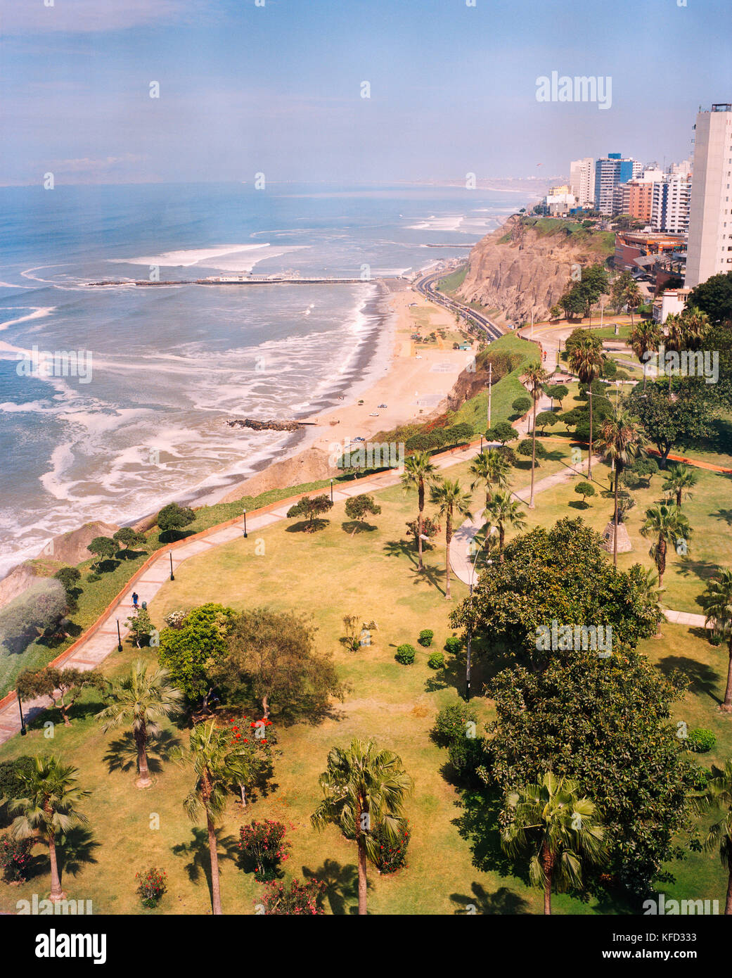 PERU, Lima, South America, Latin America, high angle view of a ...