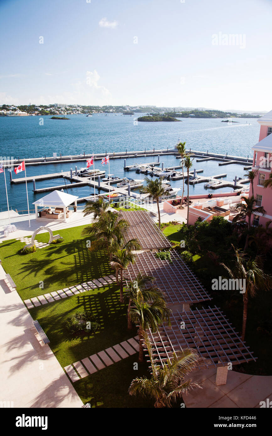 BERMUDA. The docks at the Hamilton Princess & Beach Club Hotel Stock ...