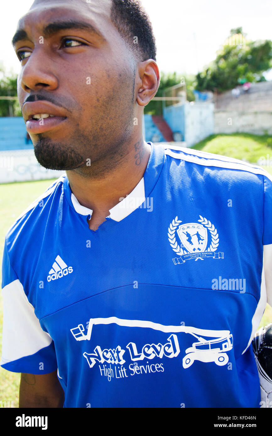 BERMUDA, South Hampton. South Hampton Rangers playing a game at the ...