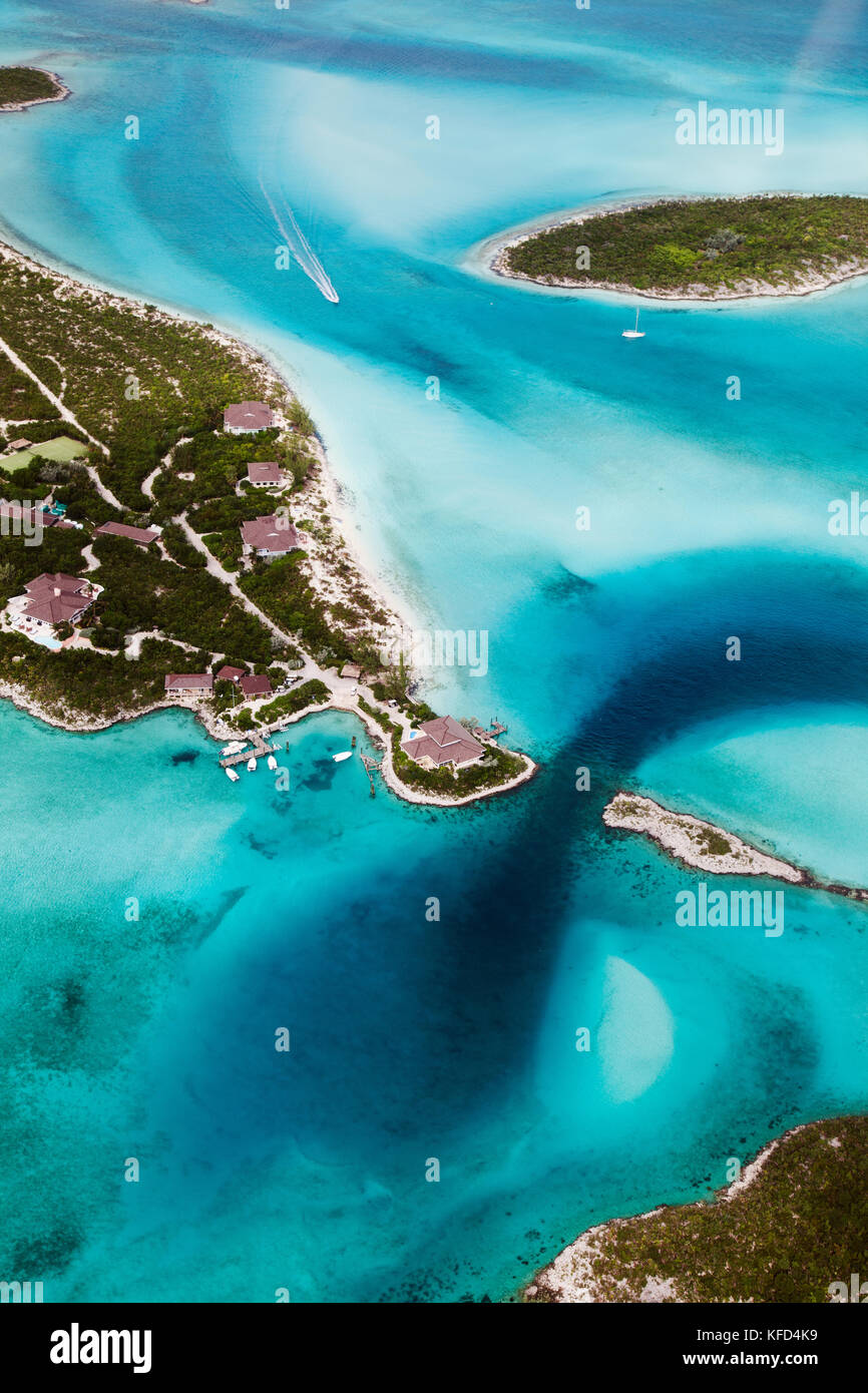 Aerial view exuma islands bahamas hi-res stock photography and images ...