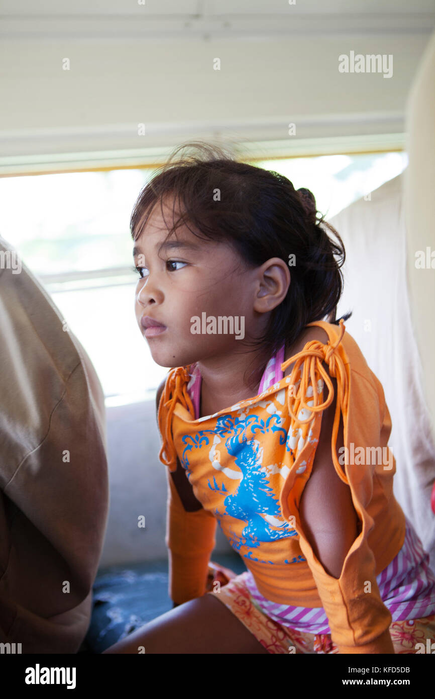 FRENCH POLYNESIA, Moorea. Riding the local bus Stock Photo - Alamy