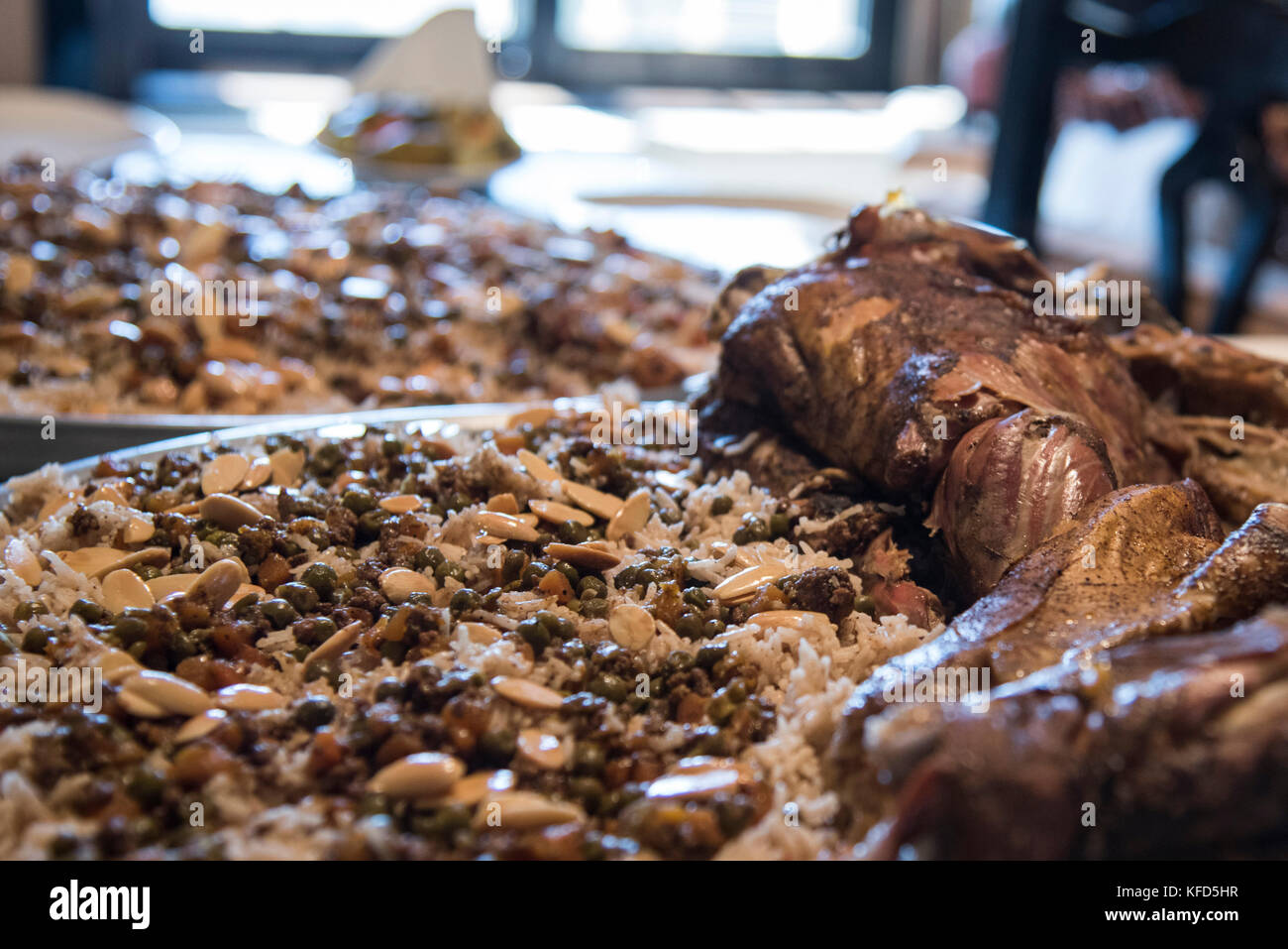 Middle east food rice lamb hi-res stock photography and images - Alamy